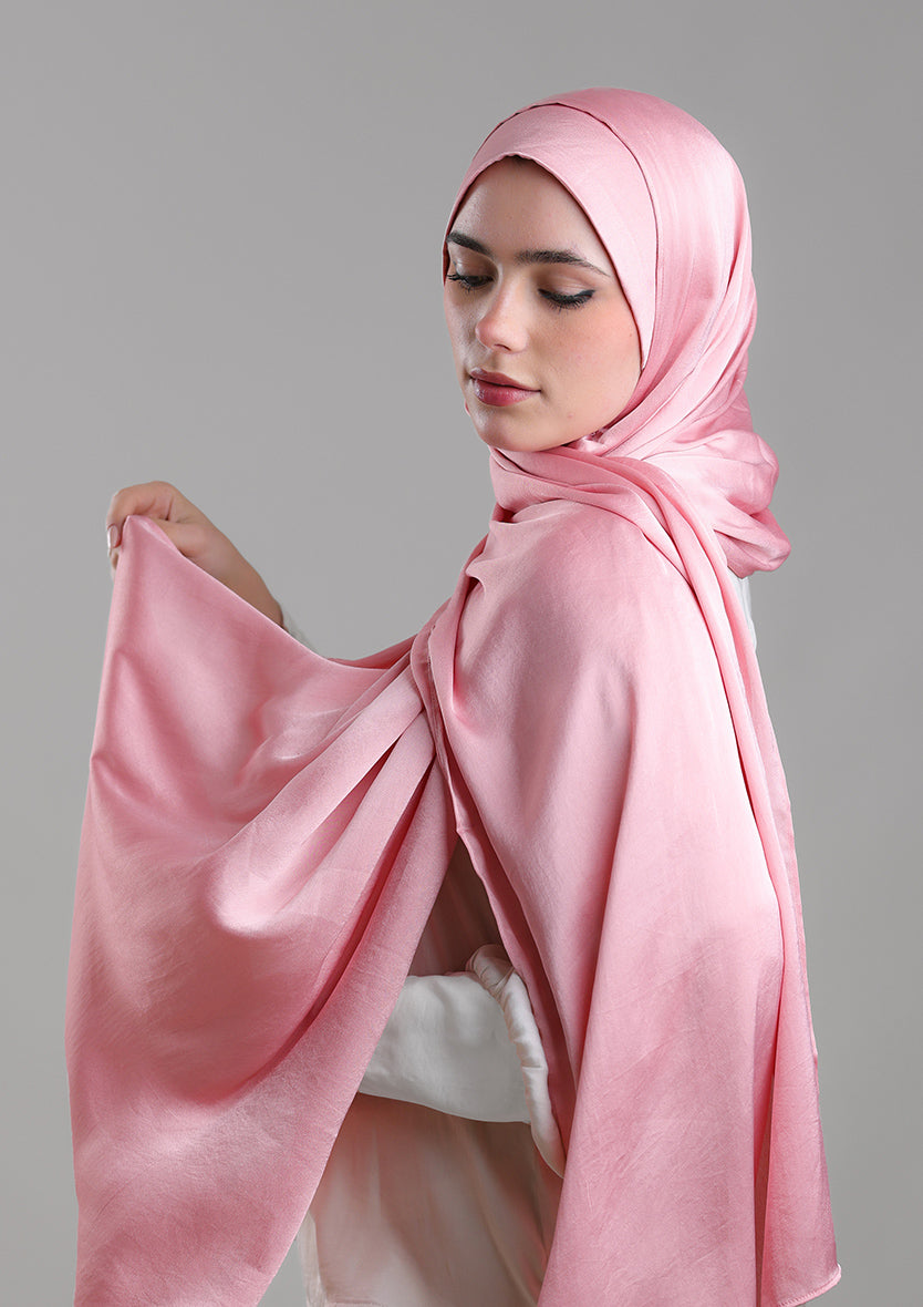 Bridal Rose Matte Satin - Intant Hijab with Inner – BOKITTA