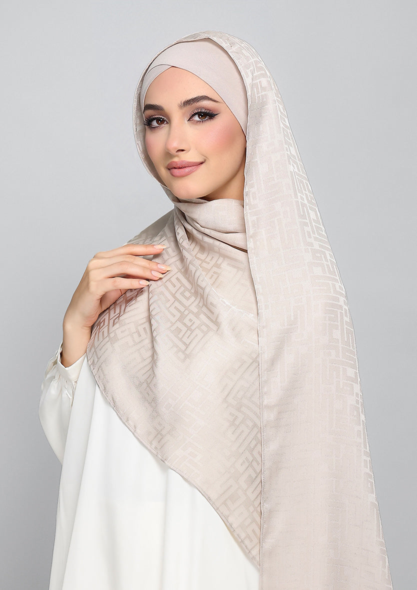 Monogram Stone Jacquard - Shawl With Inner – BOKITTA