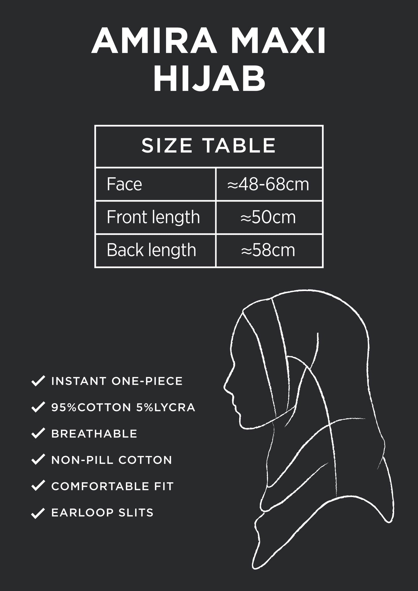 Amira Hijab Maxi-Plain Jersey Cotton – BOKITTA